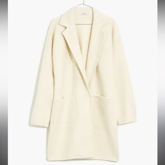 Madewell | Jackets & Coats | Cream Wool Coat | Poshmark